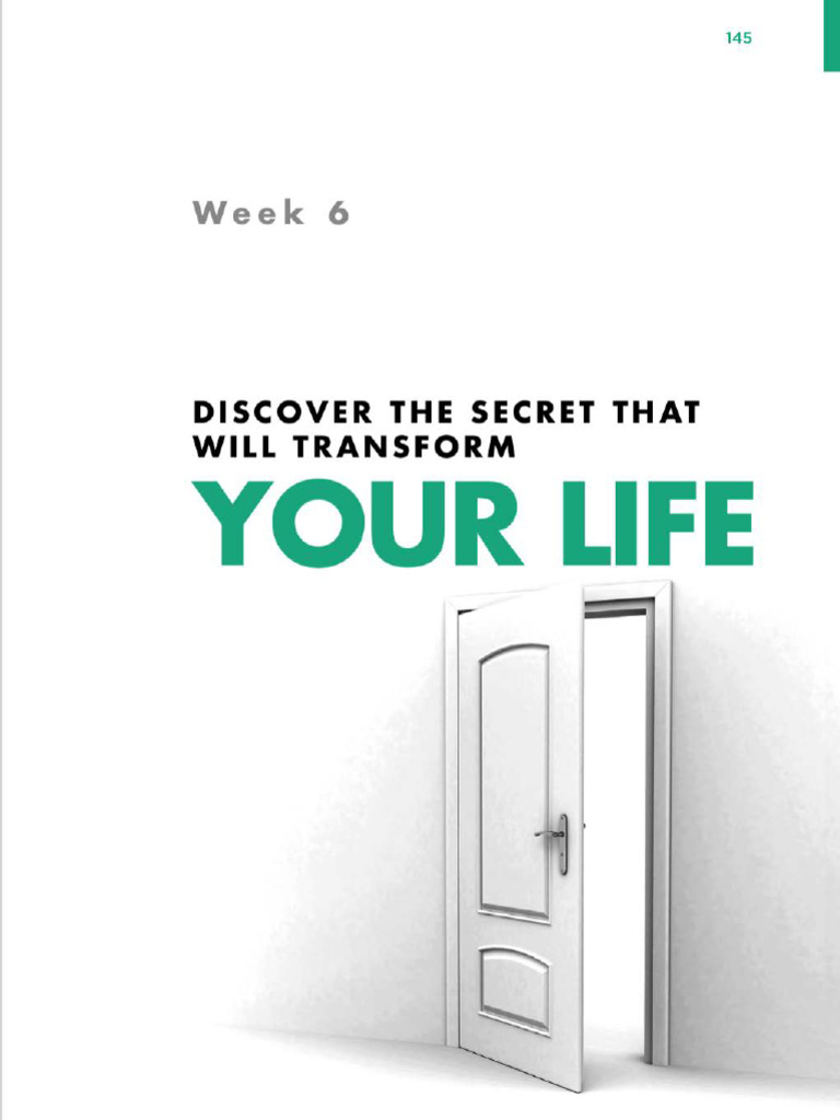 Week6 - Discover The Secret That Will Transform Your Life | PDF