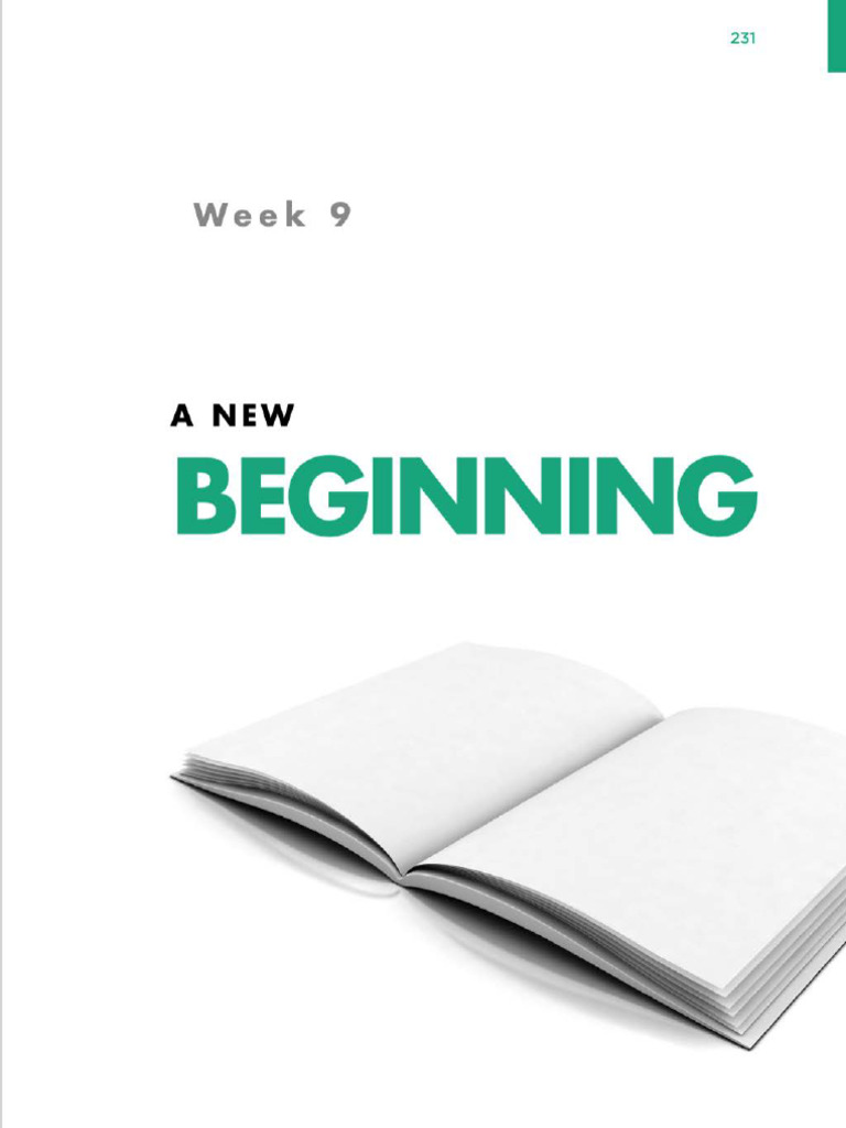 Week9 - A New Beginning | PDF