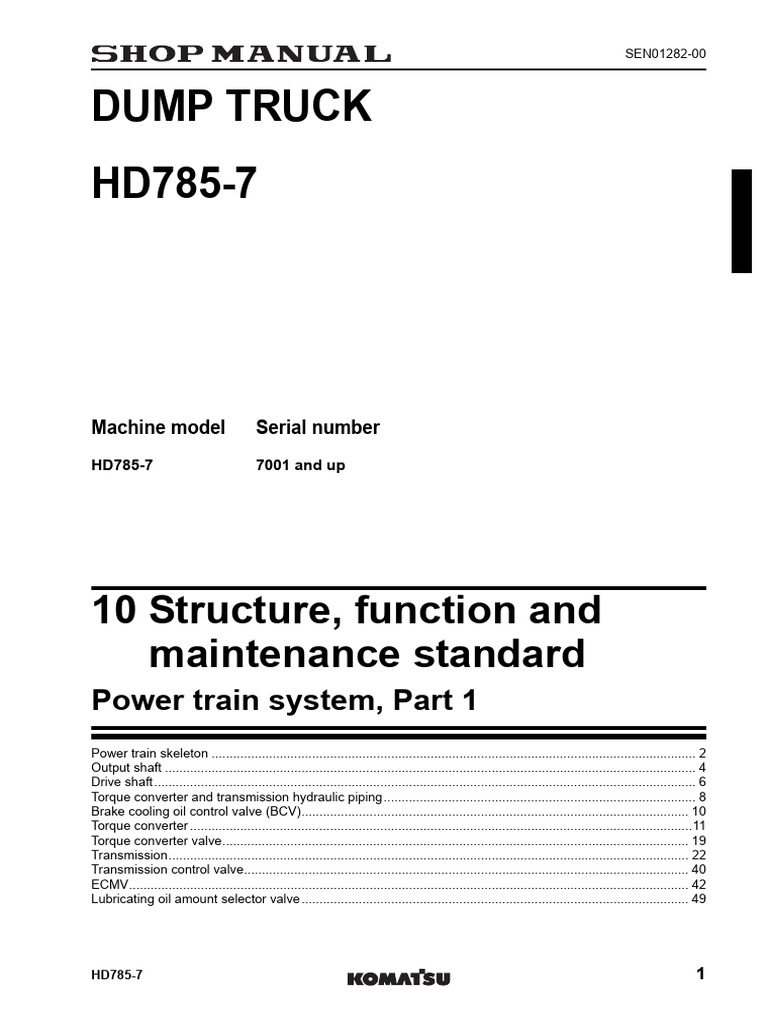 Power Train System 1 | PDF