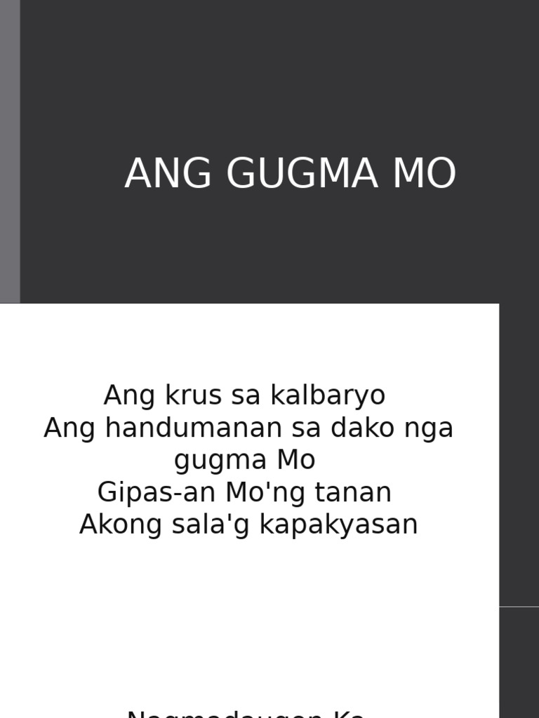 ANG GUGMA MO | PDF