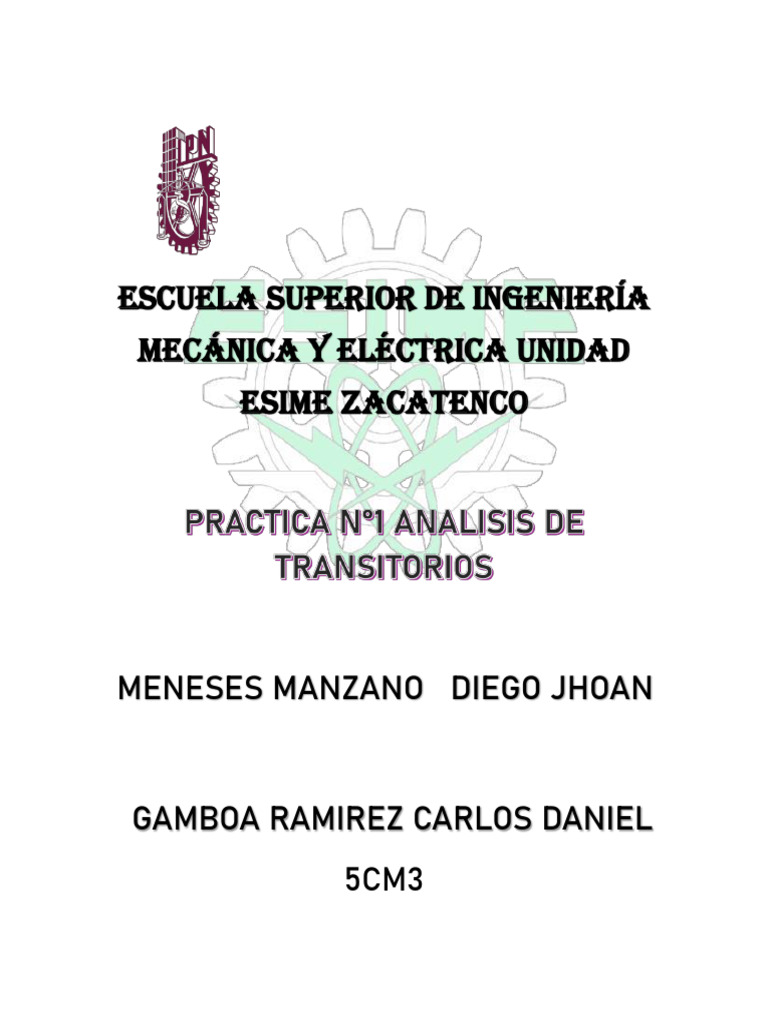 Practica 1 Analisis de Transitorios | PDF