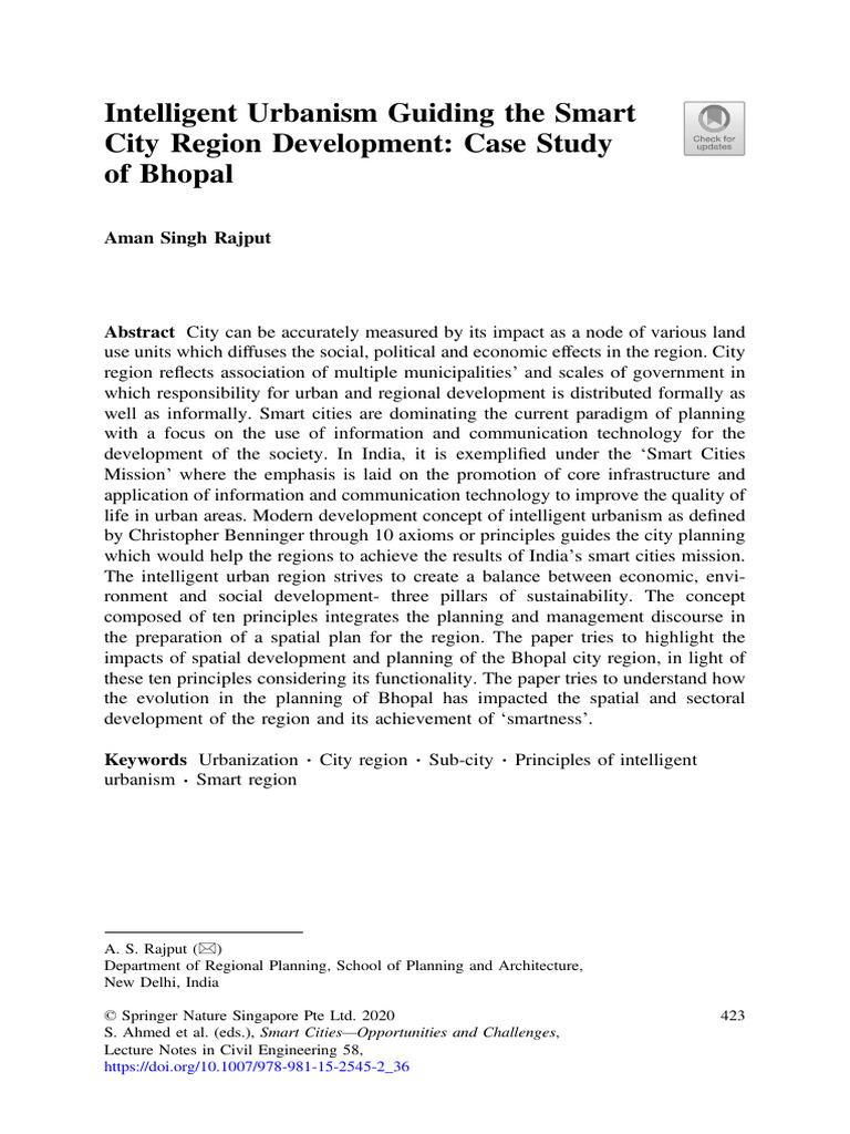 Urbanism Guiding The Smart City Region Development - Case Study of ...