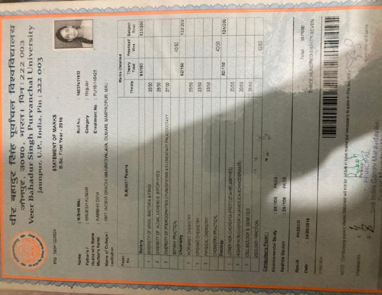 Mark Sheet | PDF