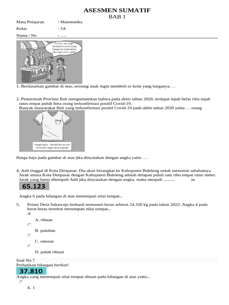 Asesmen Sumatif | PDF