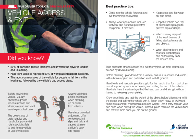 Vehicle Access & Exit | PDF