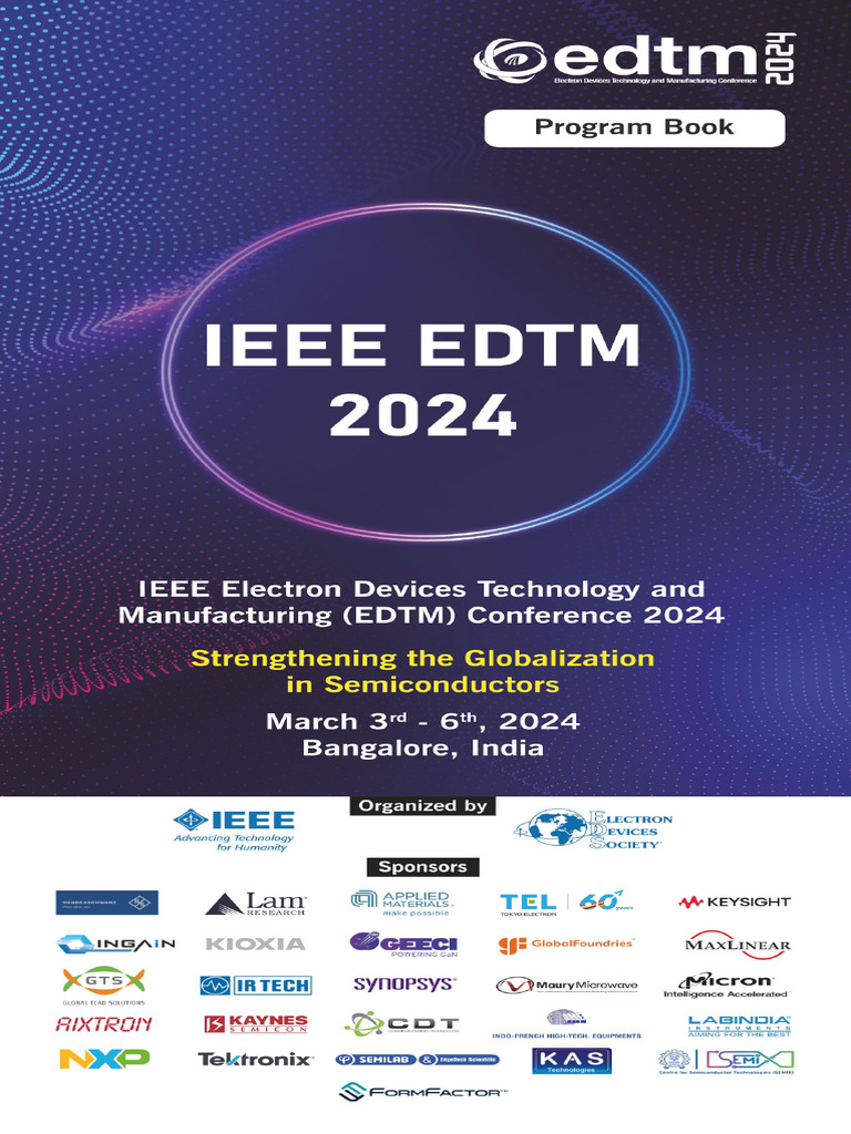 Technical Program Booklet v1 | PDF