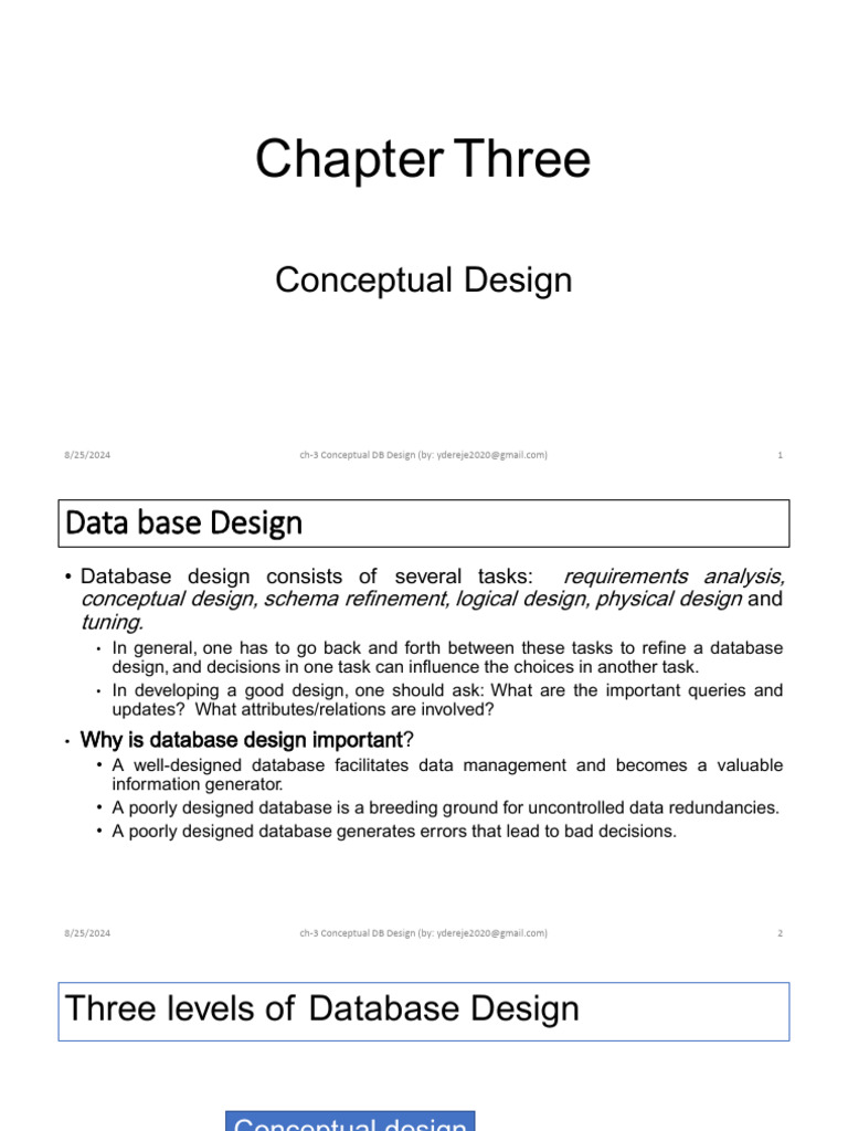 Chapter 3 conceptual design | PDF