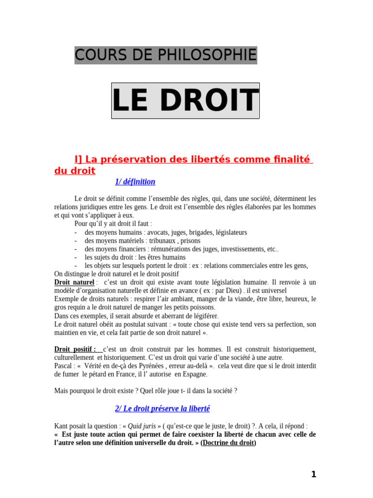 DROIT | PDF