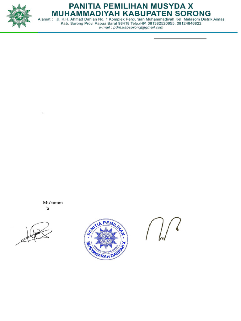 Undangan MUsda | PDF