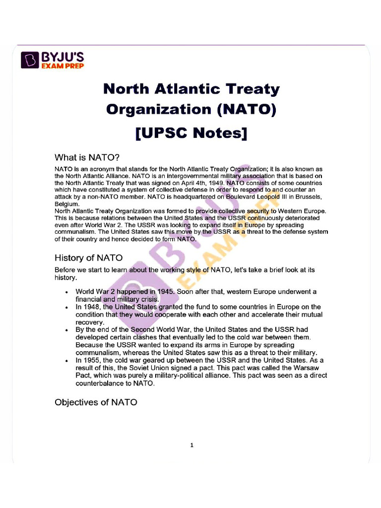 NATO | PDF