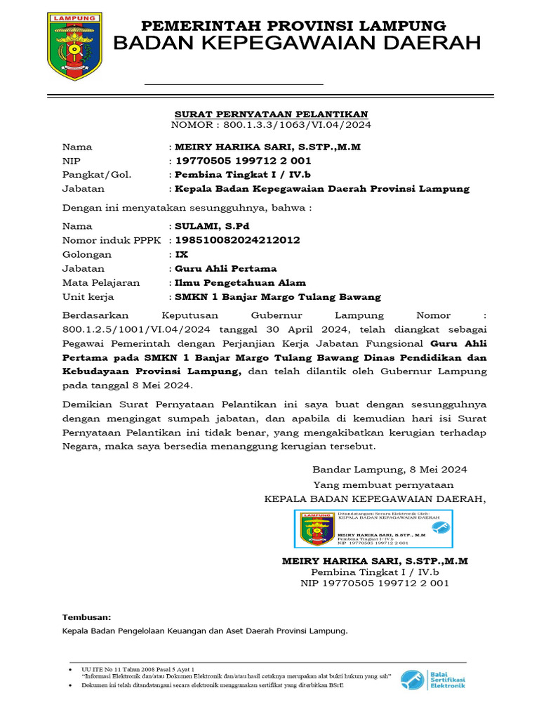 Sulami, S.pd. - Sign | PDF