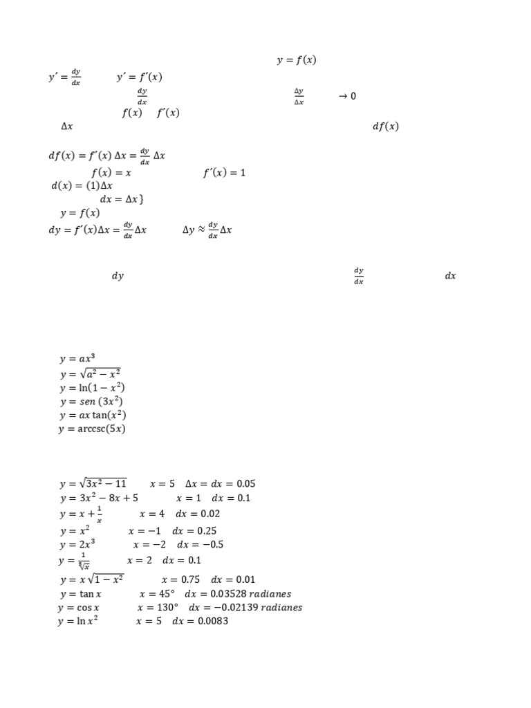Diferencial Sem1 PRR | PDF