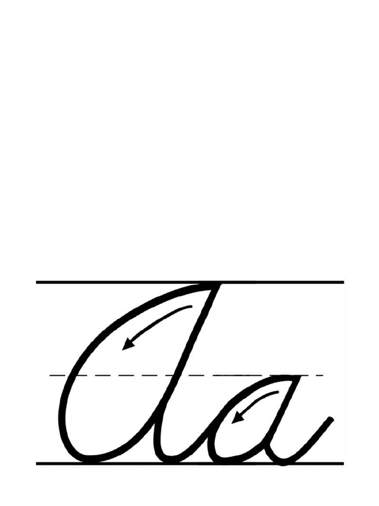 Cursive Alphabet 23 | PDF