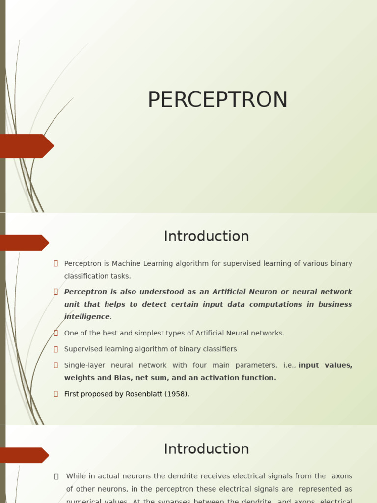 8 Perceptron | PDF
