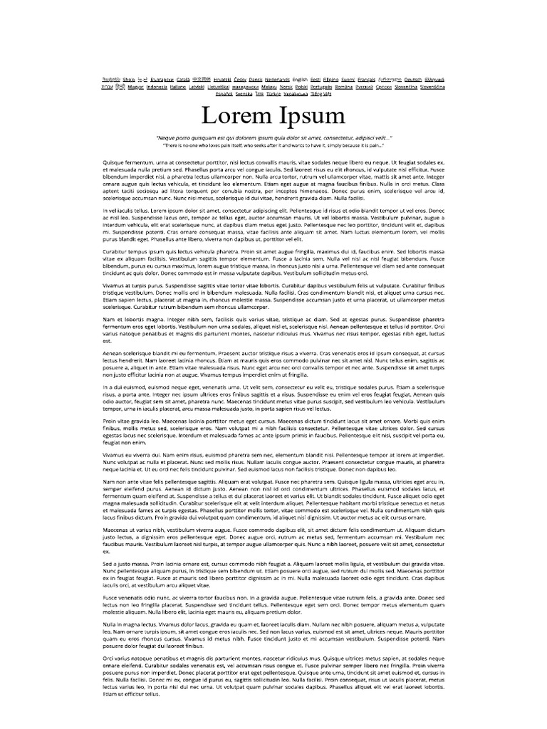 Lorem Ipsum | PDF