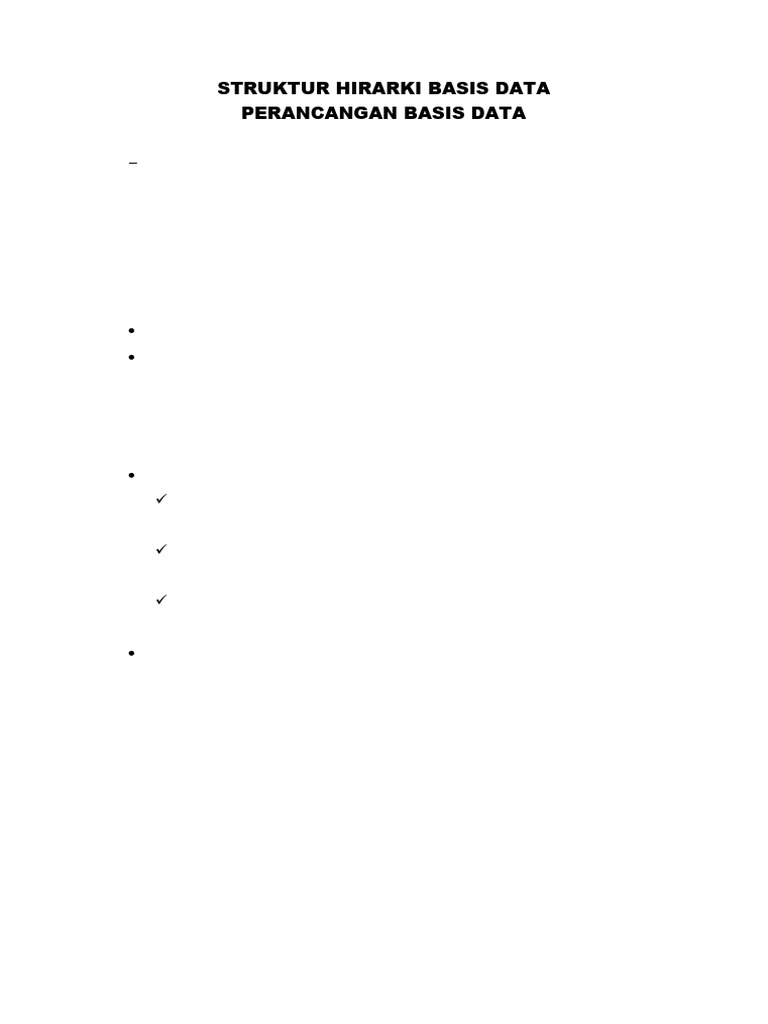 Struktur Hierarki Basis Data Xi RPL | PDF