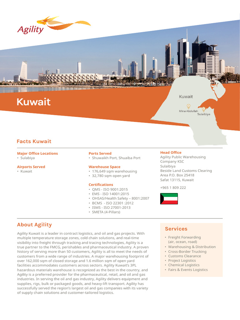 Agility Kuwait: Logistics & Warehousing Leader | PDF | Warehouse ...