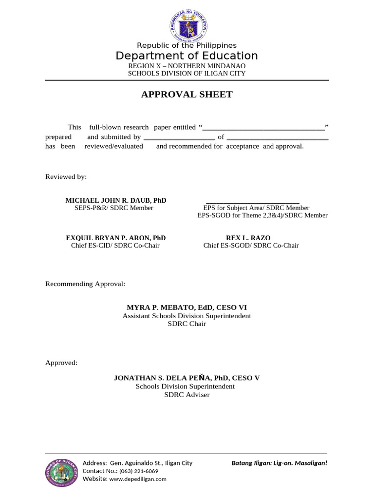 APPROVAL-SHEET-SDRC-FULLBLOWN-RESEARCH-PAPER | PDF