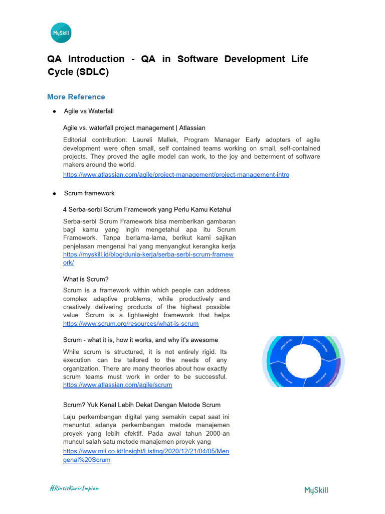QA Introduction - QA in Software Development Lyfe Cycle (SDLC) | PDF
