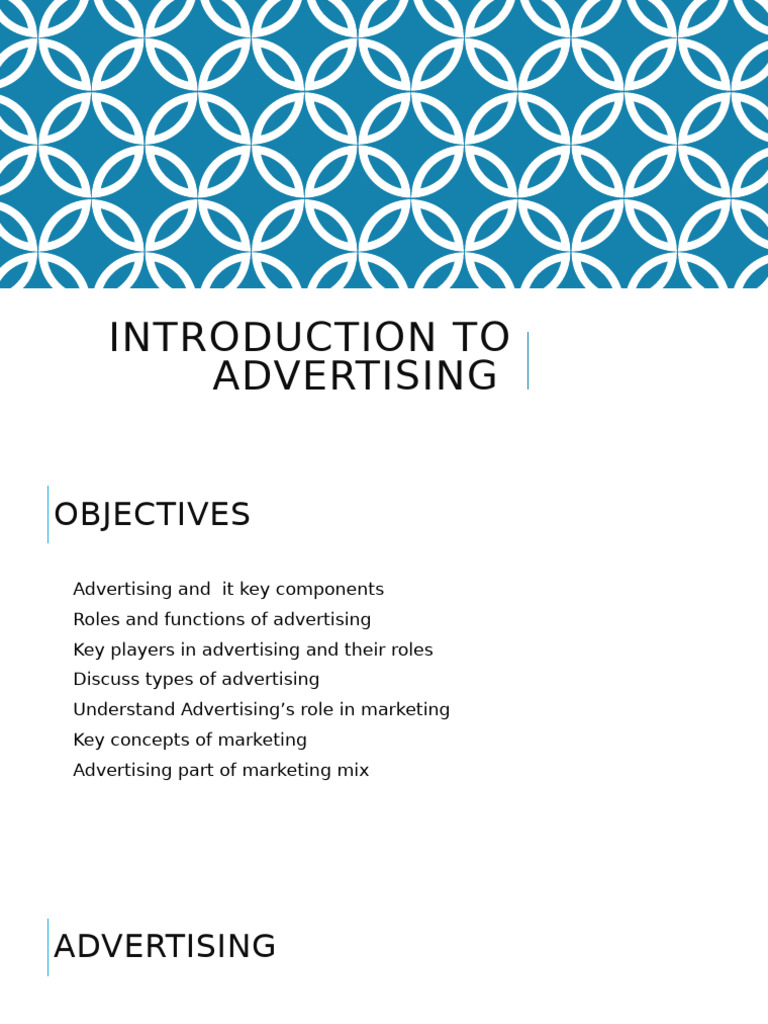 Principle Of Advertising Lecture 3 Pdf