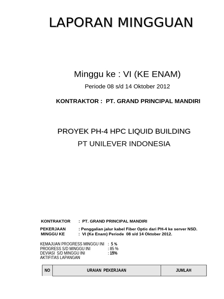 Laporan Mingguan Vi | PDF
