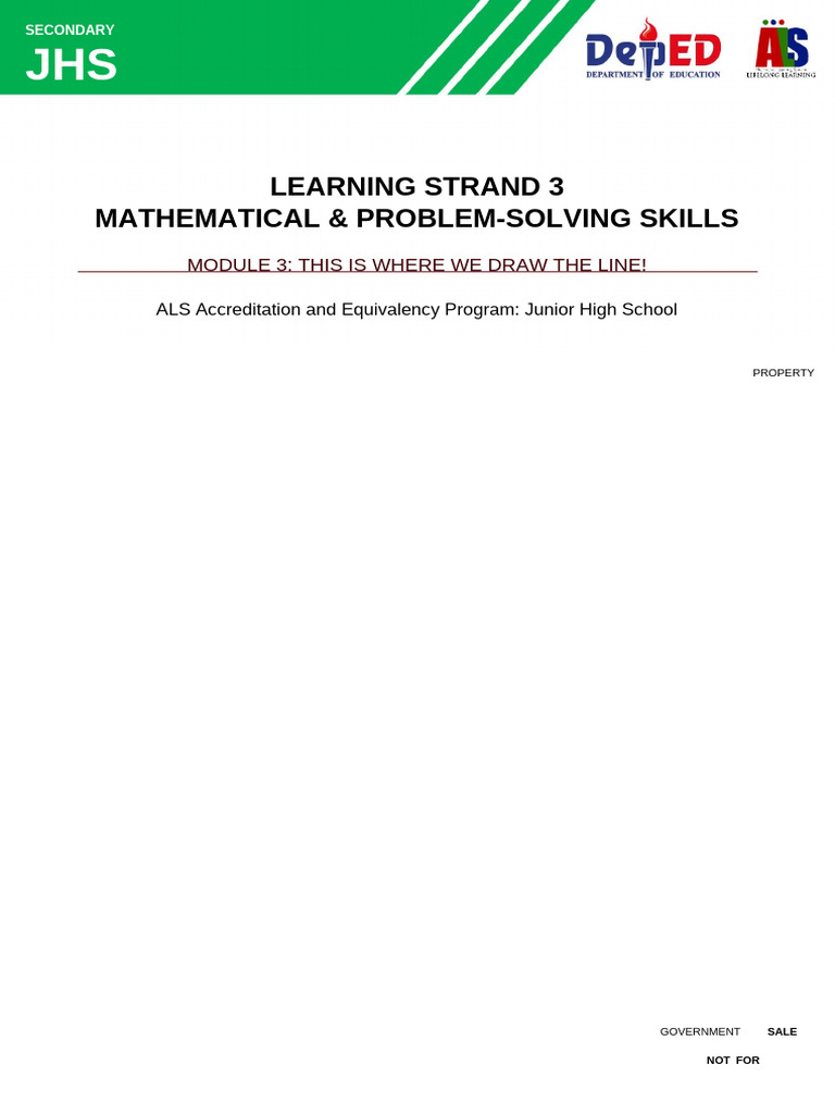 Unesco Als Ls3 Math m03 | PDF