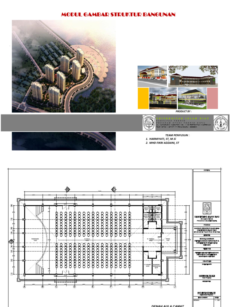 PDF Modul Gambar Struktur Bangunan | PDF