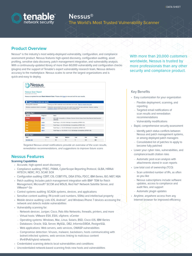 Nessus Datasheet | PDF