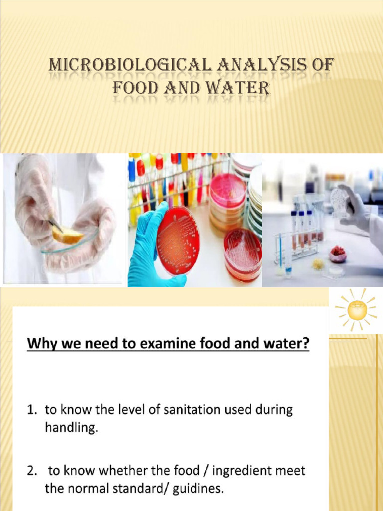 Microbiological Examination of Food | PDF