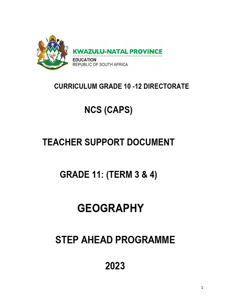 Grade 11 Term 3&4 2023 Teacher Document | PDF
