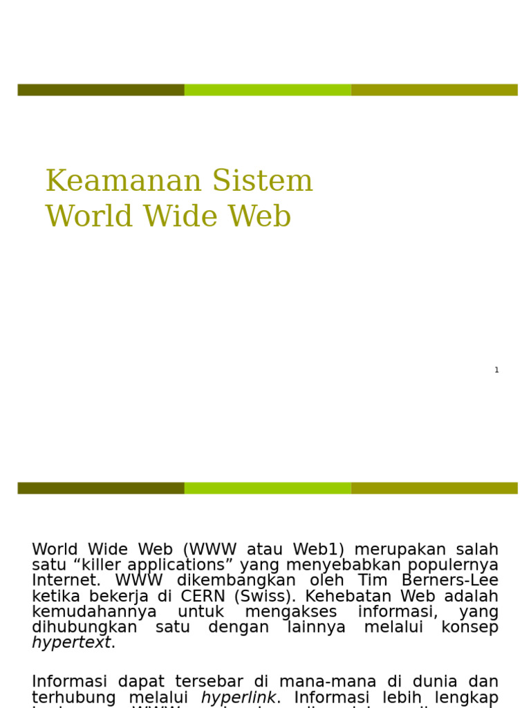 11 - Keamanan Sistem World Wide Web | PDF