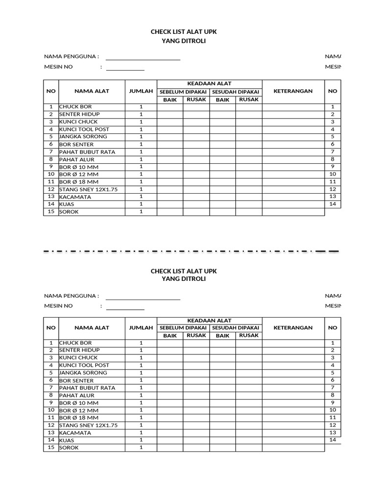 CEK ALAT | PDF