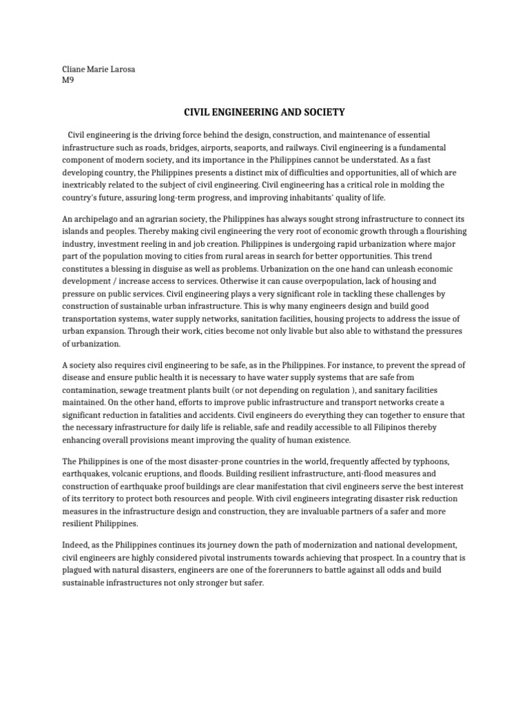 Civil Engineering and Society | PDF