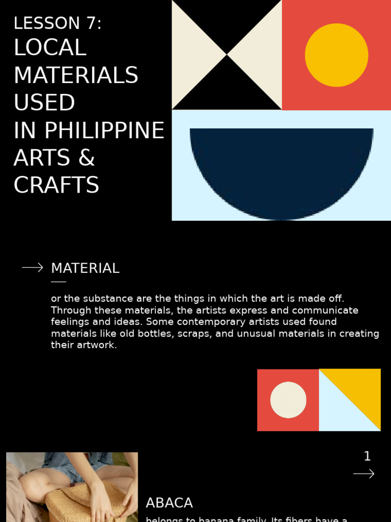 Lesson 7 Local Materials Used in Arts | PDF