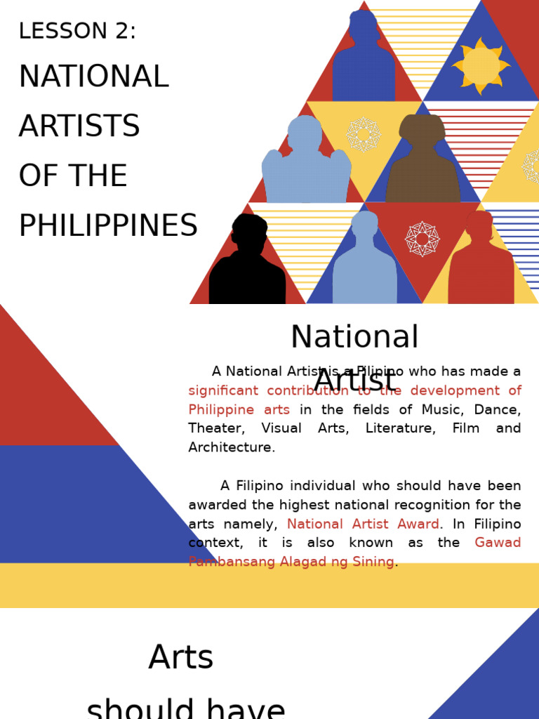 Lesson 4 National Artists of The Philippines | PDF