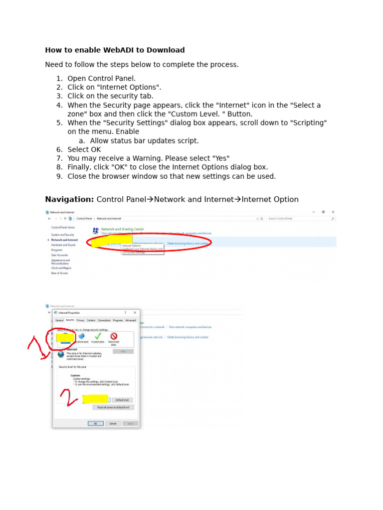 How To Enable WebADI To Download | PDF