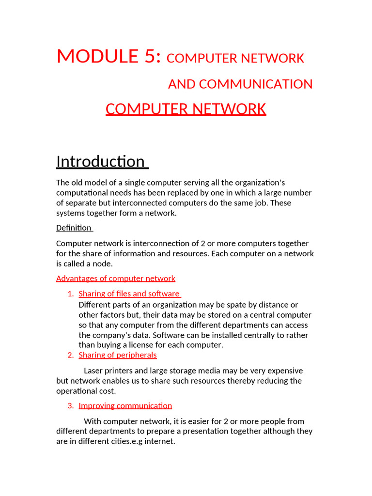 Computer Network | PDF