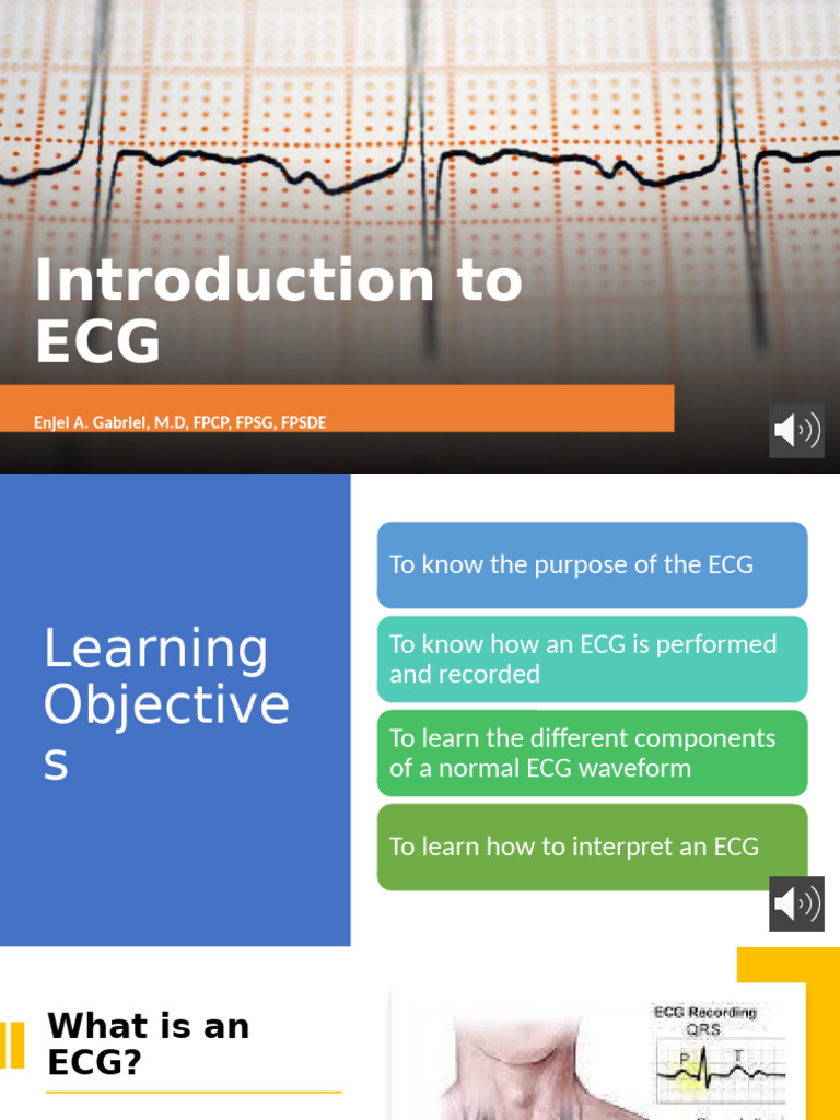 Introduction To ECG | PDF