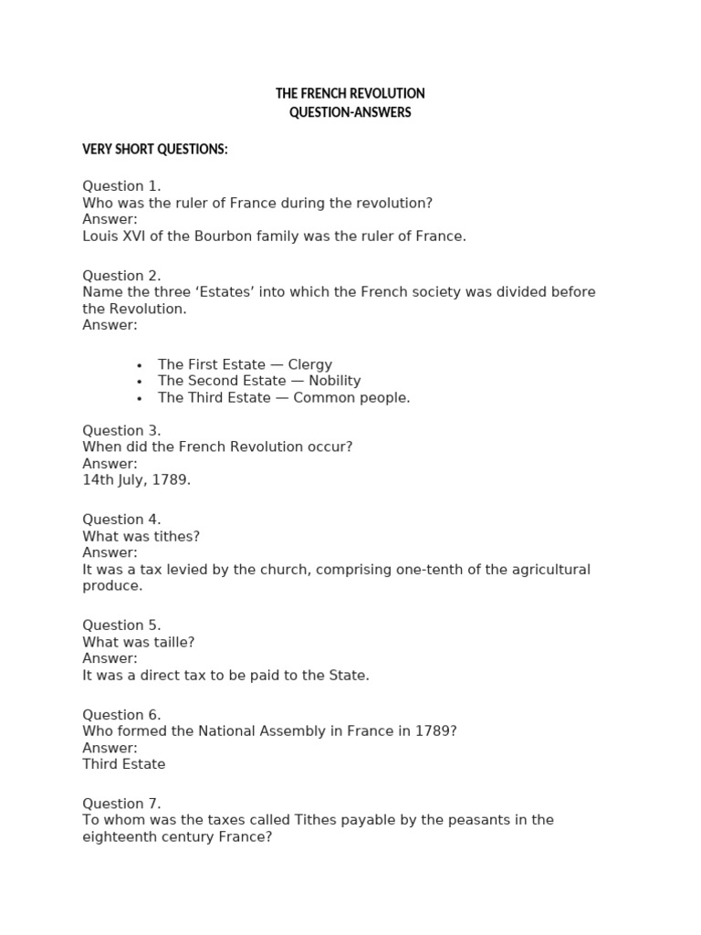 The French Revolution | PDF