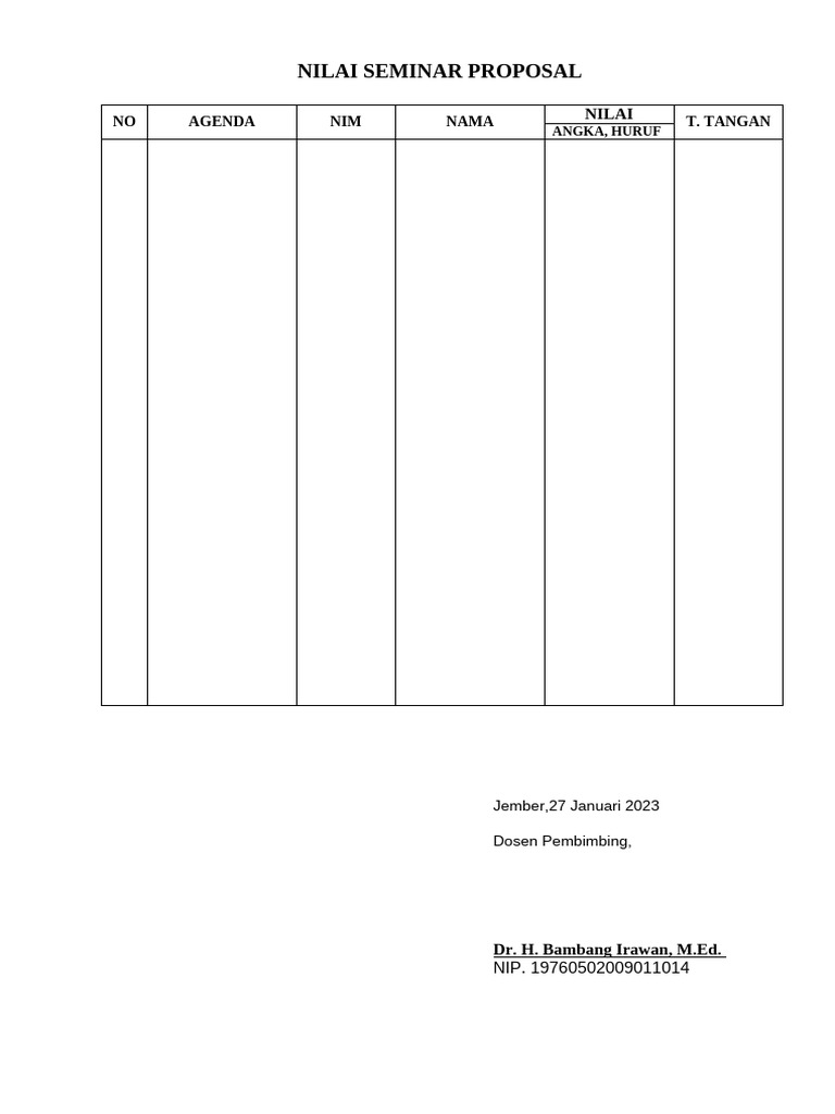 Dokumen Sempro | PDF