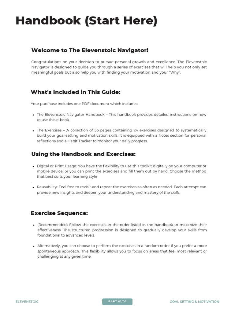 The Elevenstoic Navigator | PDF