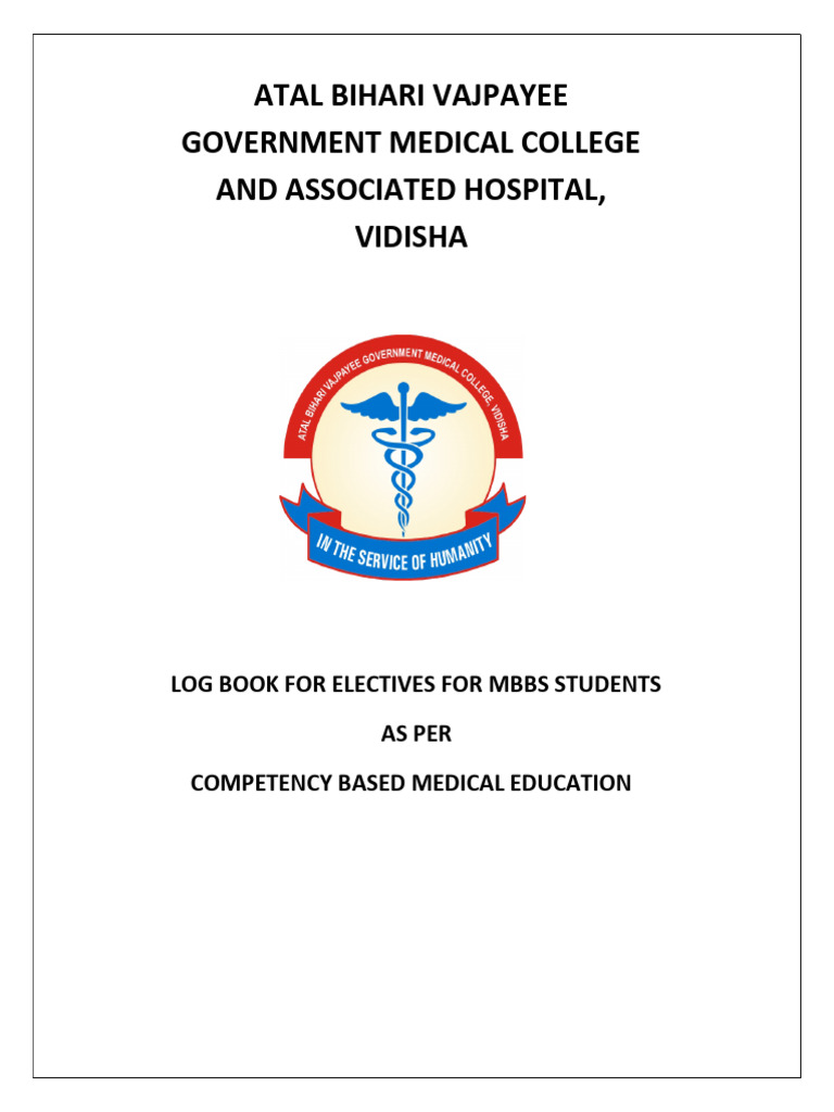 MBBS Elective Logbook Guidelines | PDF | Health Care | Career & Growth