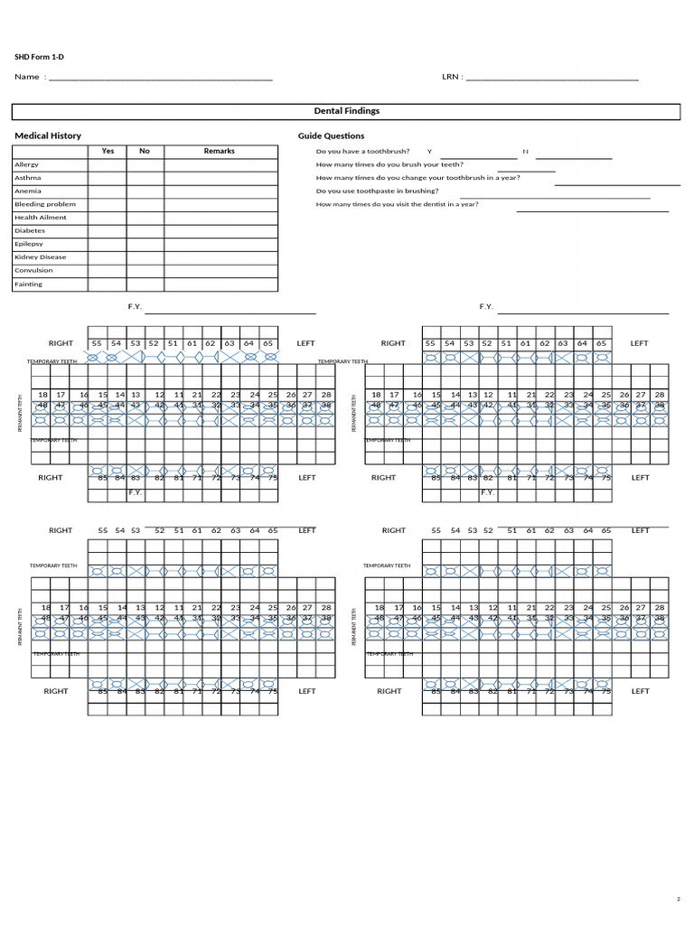 SHD Form 1 - EMPLOYEES Page 5 1 | PDF | Toothbrush | Health Sciences