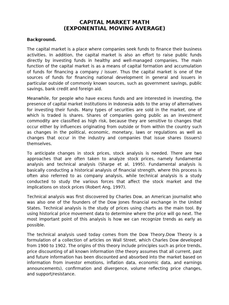 Capital Market Math | PDF