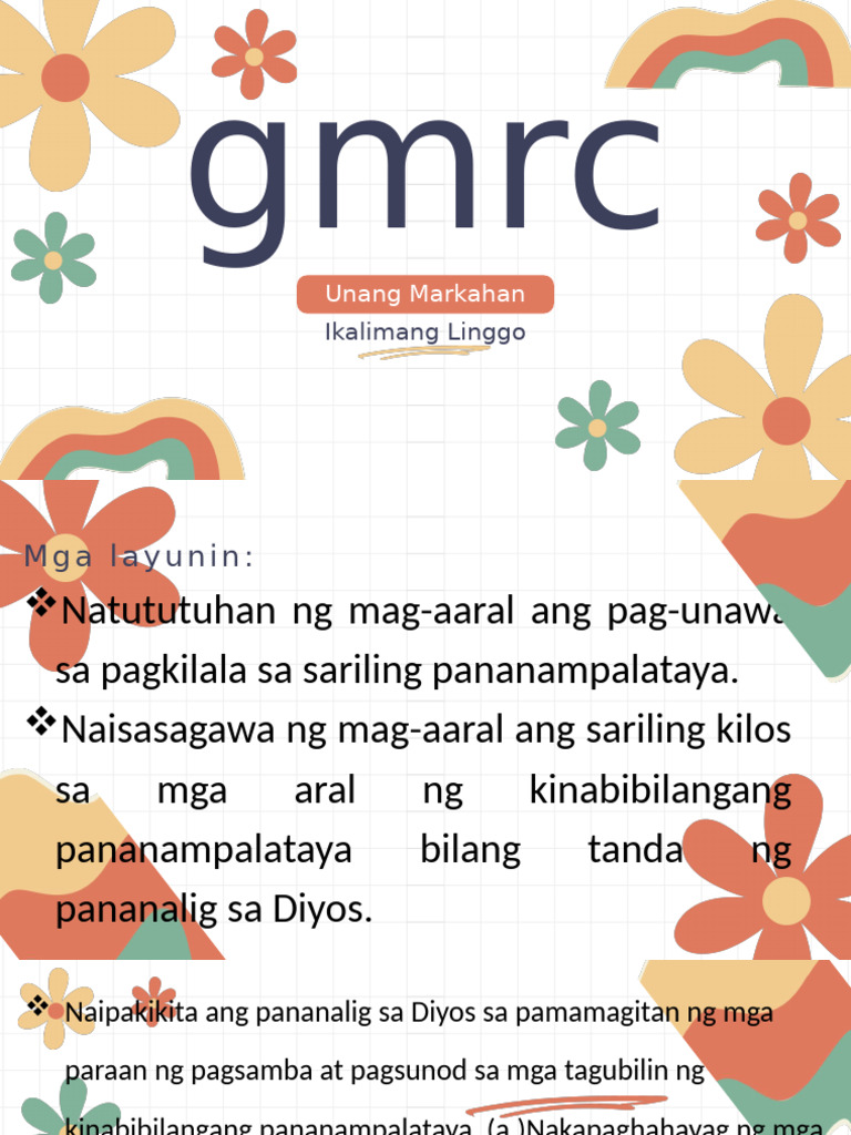 GMRC 4 Q1 Week5 | PDF