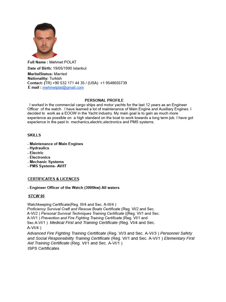 Eoow Resume Mehmet | PDF