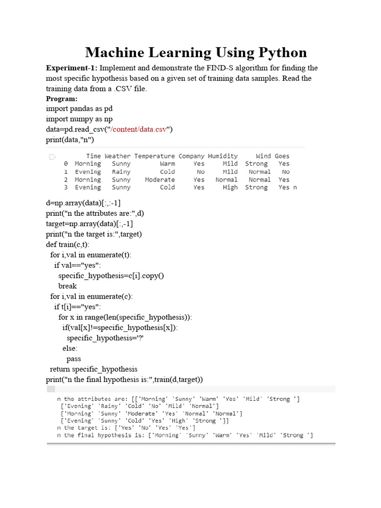 Machine Learning Using Python | PDF Machine Learning Using Python | PDF