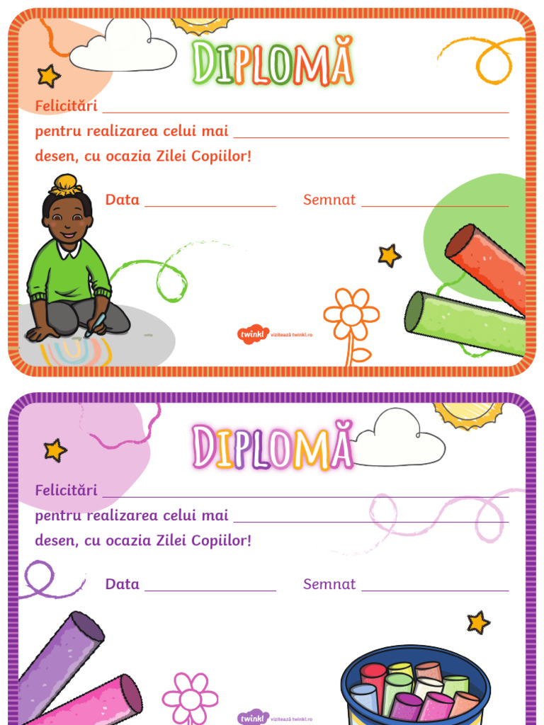 Diplome - Concurs de Desene | PDF