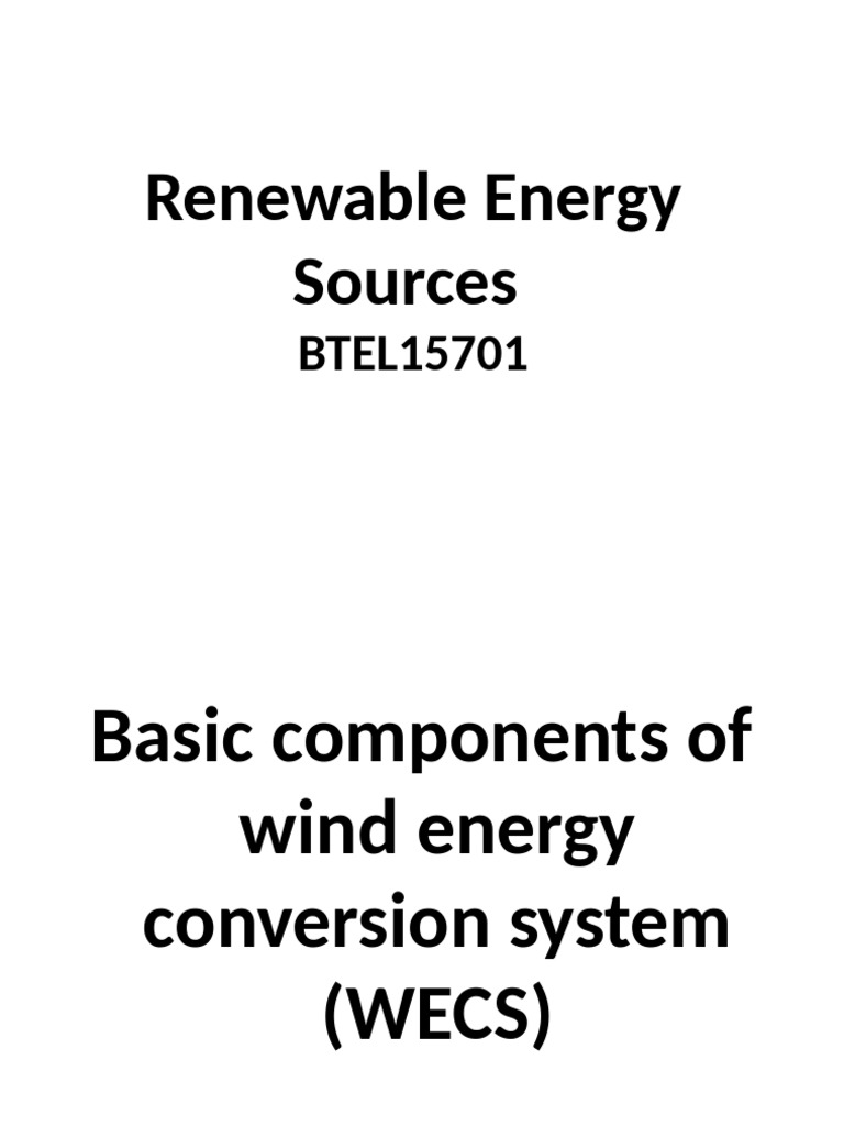 Lec 3 Res Wind Energy | PDF