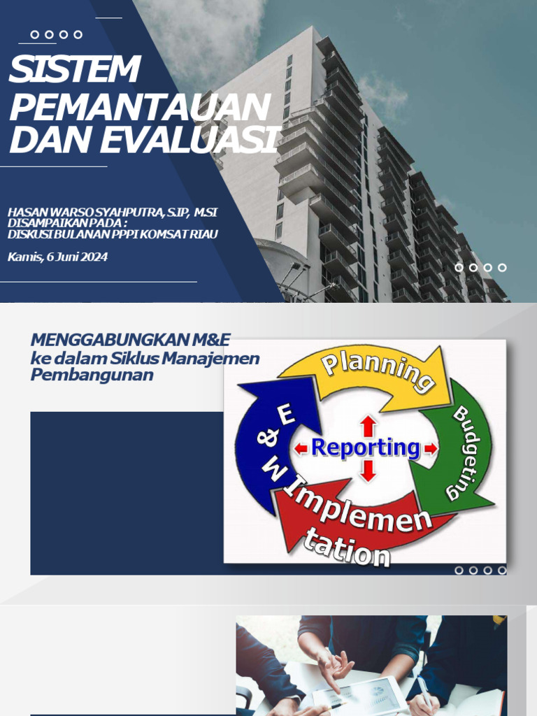 Monitoring Dan Evaluasi | PDF